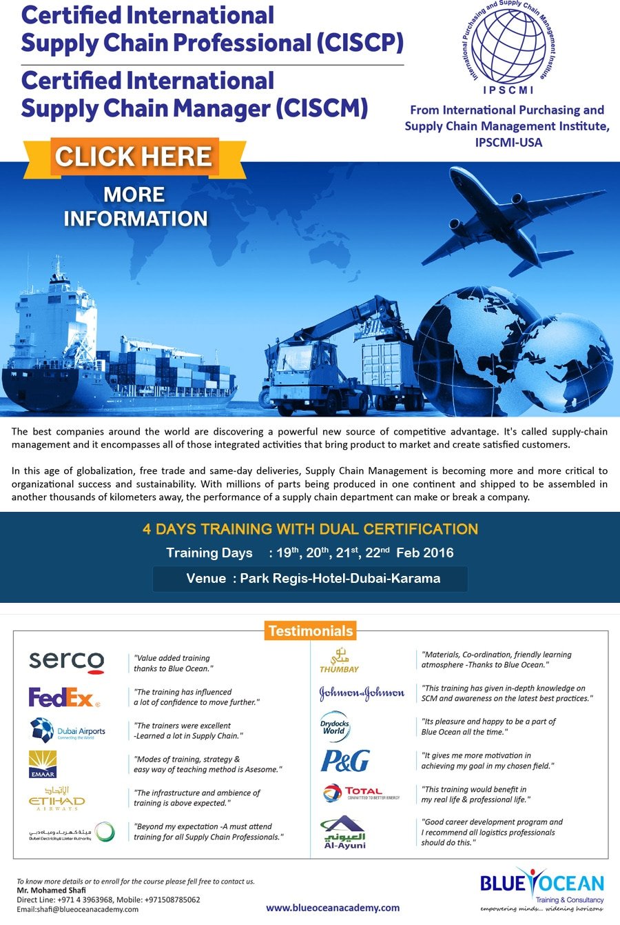 Certified International Supply Chain Professional (CISCP)-25.01.2016 ...