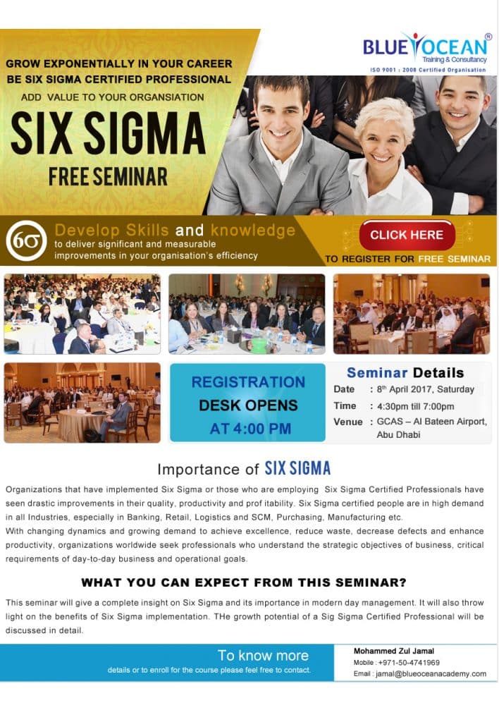 Six Sigma Free Seminar - Blue Ocean Academy